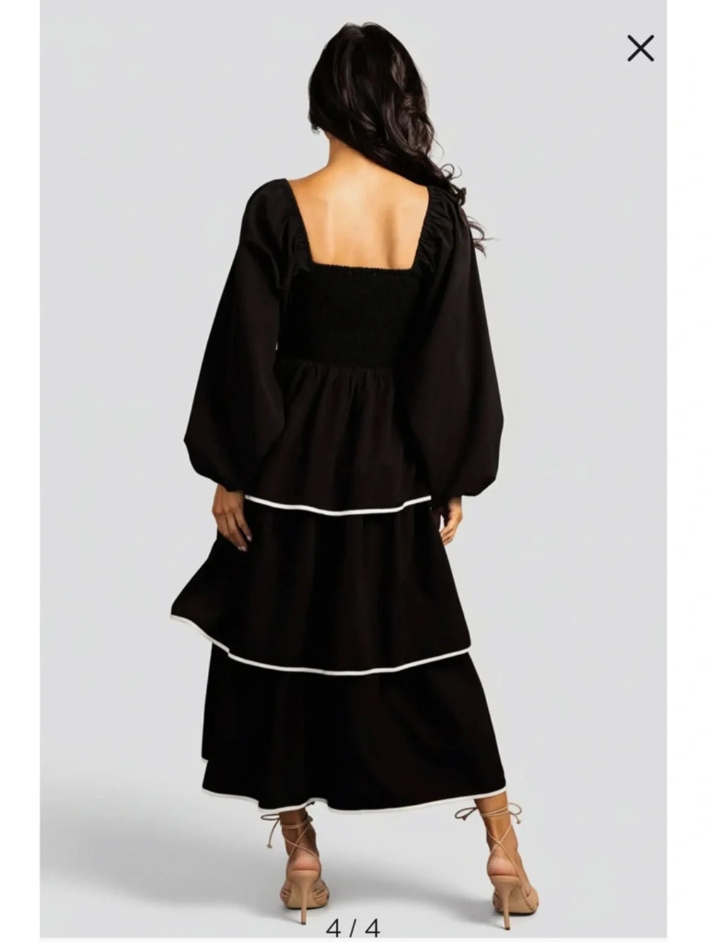 Baltic Born | Dresses | Barcelona Tiered Dress Baltic Brn Black Tiered ...